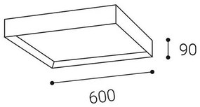 LED2 - LED Stropní svítidlo MILO LED/60W/230V 3000/4000K