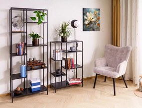 Regál Costa A 70 cm černý