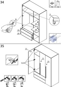 Jurek Šatní skříň LORIN R1