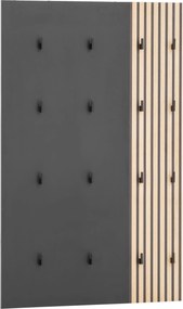 XXXLutz ŠATNÍ PANEL, černá, barvy dubu, 73,5/109/2,6 cm MID.YOU - Šatní panely - 000895002114