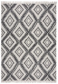 Flair Rugs koberce Kusový koberec Deuce Alix Recycled Rug Monochrome/Black - 160x230 cm