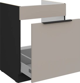ARIA cb | dolní skříňka 60 ZL 1S dřezová | 60 cm | PREMIUM BOX | černá/béžová