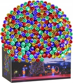 Vánoční osvětlení na stromeček Led 100 multicolor, zelený kabel 7 m Led girlanda RS-001M