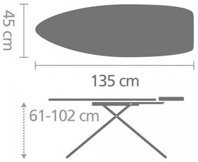 Brabantia Žehlicí prkno Lavender 135x45cm