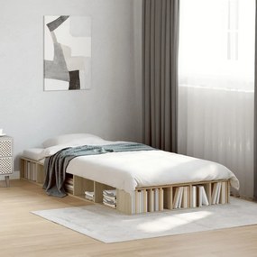 Rám postele dub sonoma 75 x 190 cm kompozitní dřevo 3280533