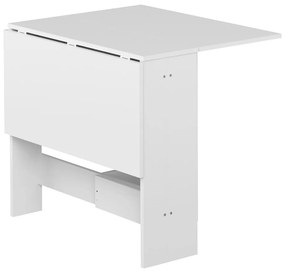 Rozkládací jídelní stůl s bílou deskou 76x28 cm Papillon – TemaHome