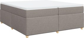Box spring postel s matrací taupe 200x200 cm textil 3285405