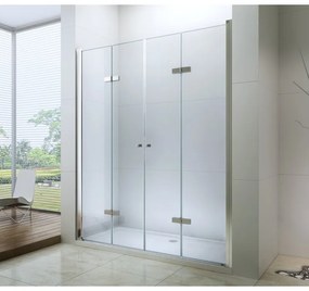 Mexen LIMA DUO sprchové skládací dveře do otvoru 140 cm, LIMA DUO DOOR 140