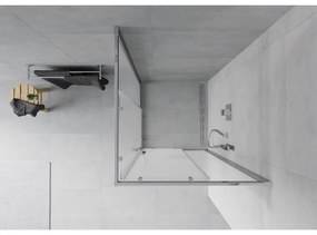 Mexen RIO - Čtvercový sprchový kout 90x90 cm, matná, 860-090-090-01-30