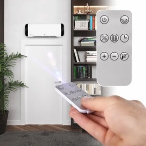 ClimaGuard Vzduchová clona dvoustupňová 1000 / 2000 W s Wi-Fi, dálkovým ovládáním a automatickou regulací teploty