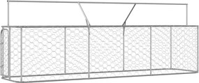Venkovní psí kotec se střechou 400 x 100 x 150 cm 171497