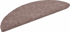 Schodové rohože samolepicí 30 ks 56x17x3 cm světle hnědé půlkulaté 3365679