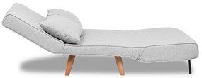 Hanah Home Rozkládací dvoumístná pohovka FOLDE šedá 120 cm