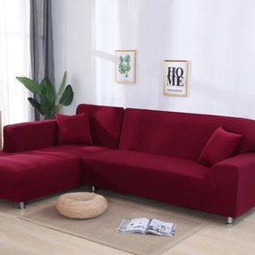 Elastický potah na pohovku či křeslo (2 sedadlový + 4 sedadlový) Barva: 4 rudá
