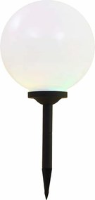 Zahradní solární lampy 4 ks LED kulovité 30 cm RGB 277127