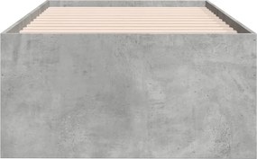 vidaXL Válenda se zásuvkami 100 x 200 cm kompozitní dřevo [3280870] Barva: šedá sonoma