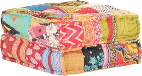 vidaXL Pouf 60 x 70 x 36 cm pruhovaný textil [287707] Barva: Patchwork