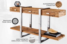 Designová konzola Shark 140 cm teak