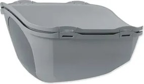 Moderna Mega Smart šedá / Kočičí toaleta s krytem / 66,2 × 45,9 × 49 c