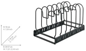 WENKO 53149100 - Držák poklic a pánví 18x18 cm černá