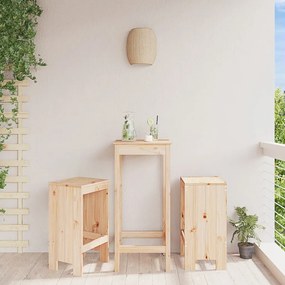 Barové stoličky 2 ks 40 x 36 x 75 cm masivní borové dřevo - Default Title