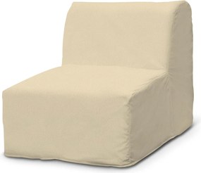 Potah na křeslo Lycksele jednoduchý barva krémová látka lesklé, pletený vzor