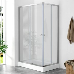 POINT LOR 120x80 Clear Obdélníkový sprchový kout s akrylátovou vaničkou