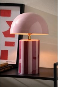 Fialová kovová stolní lampa (výška 34 cm) Rayado – Leitmotiv