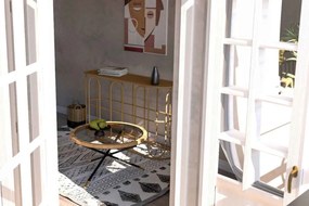 Designový konferenční stolek Vasundhara 80 cm vícebarevný