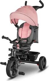 LIONELO Tříkolka 2v1 Haari Bubblegum / Nosnost 25 kg