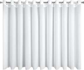 ZÁCLONA NA KROUŽCÍCH DEBRA 400X160 CM BÍLÁ