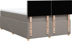 Box spring postel s matrací taupe 140x200 cm textil 3286700