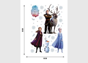 Dětská samolepka na zeď Disney Frozen – studená zima | 65 x 85 cm | DDK2316