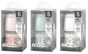 Suavinex Kojenecká láhev Bonhomia 150 ml fyziologická SX PRO +0 SF Růžová