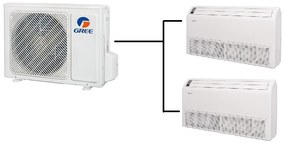 Podstropně Parapetní Klimatizace Gree 1+2 (2,6kW + 2,6kW) Multi-split R32