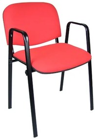 Konferenční židle ISO s područkami C32 - černo/zelená
