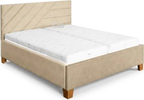 Postel čalouněná BOMAL + lamelový rošt + matrace EMI