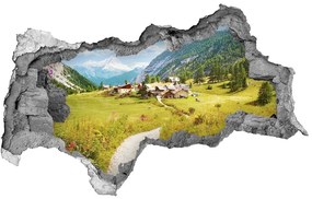 Wallmuralia Nálepka fototapeta 3D Pastvina v Alpách 95x73 cm
