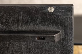 Designová vysoká komoda Quillon III 120 cm přírodní kámen
