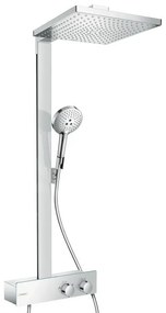Hansgrohe Raindance E, sprchová souprava Showerpipe 300 s termostatem 350 EcoSmart 9 l/min, chromová, HAN-27362000