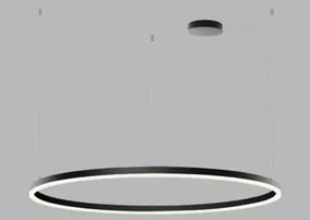 LED2 Stmívatelný LED lustr CIRCLE P-Z CRI90 Varianta: Ø 1200 x 33 x 2500 mm, 100 W, 3000 K, černá, DALI