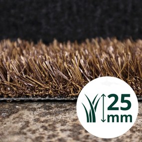 Europe Grass, Umělá tráva PartyGrass Brown, na míru, šíře 4m, hnědá