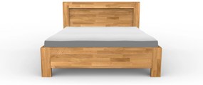 Masivní postel ROYAL - Solwo Design Dřevo a odstín oleje: BUK Cink - Olej odstín BO105, Rozměr spací plochy: 140x200