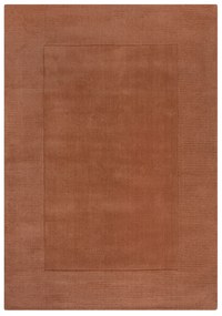 Flair Rugs koberce Kusový ručně tkaný koberec Tuscany Textured Wool Border Orange - 120x170 cm