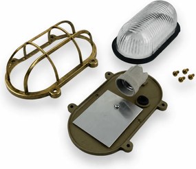 Industriální svítidlo Bulkhead ECO5700 Antická mosaz IP64
