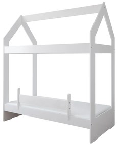 BabyBeds Dětská postel DOMEČEK bílá Velikost postele: 180x80 cm, Barevné provedení: Bílá, Úložný prostor: Ne, bez úložného prostoru Bílá