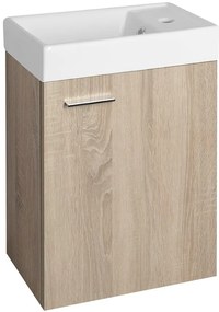 Aqualine ZOJA skříňka s keramickým umyvadlem 40 x 22 cm dub hnědá 51049DP-02