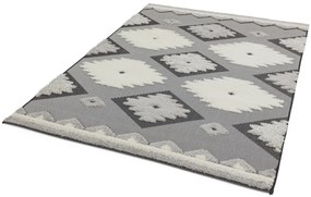Tribeca Design Kusový koberec Mola Black/Cream Tribal Rozměry: 160x230 cm