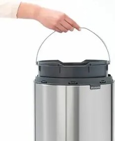 Brabantia Touch Bin New Odpadkový koš 30 L matná stříbrná / 29.5 x 72