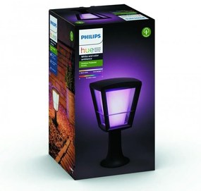 PH 17441/30/P7 Hue LED White and Color Ambiance Venkovní sloupkové svítidlo Philips Econic 17441/30/P7 černé 32cm 2200K-6500K RGB - PHILIPS HUE (915005732501)